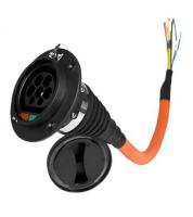China RDC EV Charger Holder Socket Type 2 Socket Cable Support EV Charger With  0.5 M Threaded Pipe for sale