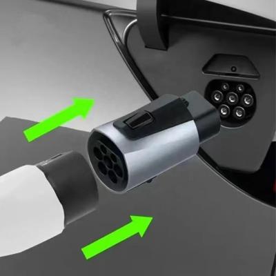 China New Design Silver Painting V2l Type 2 To GBT Electric Vehicle Car Charging Adapter For BYD B M W for sale