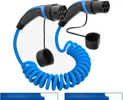 China RDC Type 2 To Type 2 Charging Cable European EV Charger Power Extension With Thermoplastic for sale