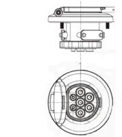 China Socket Type 1 Vehicle Side Inlet Level 2 Connector American Standard ev Charging socket for sale