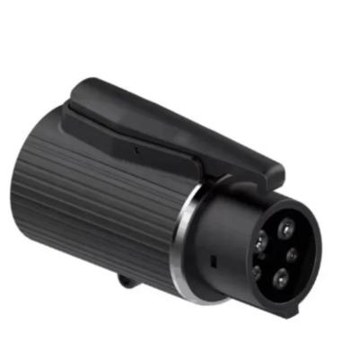 China EVONIC EV Charging Adapter Tesla Female to SAE J1772 Type 1 Adapter 110V-250V 60A EVSE Charging Convertor for Electric Vehicle for sale