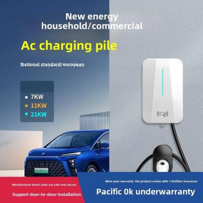 China 32A Output Current 230V Input Voltage Commercial Ocpp 22kW EV Smart Charger Wallbox CCS Bidirectional 7kW EV Charger with Dynamic Load Balancing for sale