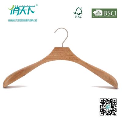 China Betterall High Grade Glam Wide Shoulder Wood Coat Hanger for sale