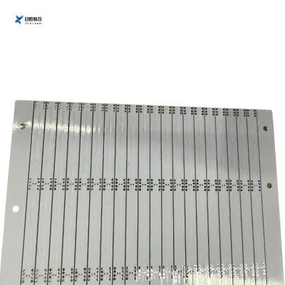 China Tabla de PCB de aluminio de pantalla de seda negra con grosor de 1,8 mm y tiempo de entrega rápido en venta