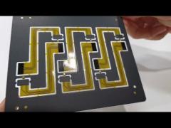 Rectangular rigid flexible circuit board