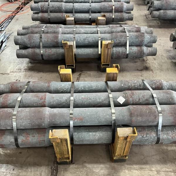 Quality IRS R-16/95 Railway Axle Black Forged Axle LHB Axle For Railroad Wagon Passenger Coach for sale