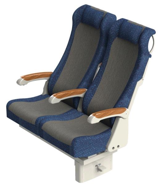 Quality Optional Material Train Passenger Seat Second Classs 450mm - 1140mm Width for sale