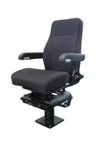 Quality Adjustable Headrest Height Railway Train Driver Seat 590mm × 620mm × 1285mm for sale