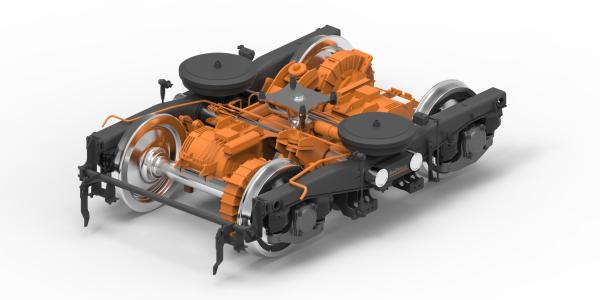 Quality Compact 1435mm Gauge 2 Axle Bogie For Metro Vehicle for sale