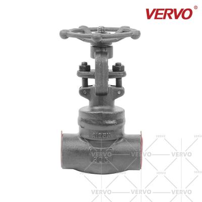 Cina Di riserva riduca la valvola a saracinesca alesata ha forgiato la valvola a saracinesca a 1 pollici d'acciaio del cofano della saldatura della valvola a saracinesca A105 del acciaio al carbonio DN25 800LB Npt in vendita