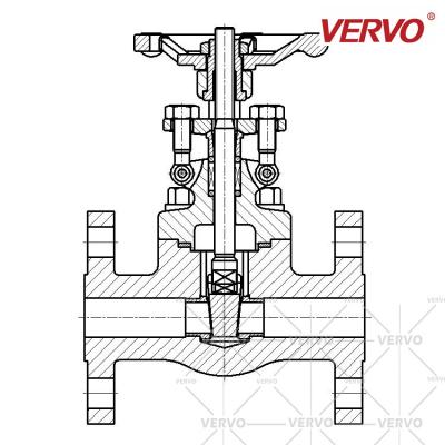 Cina La valvola d'acciaio forgiata 150LB WCB rf monolitica della valvola a saracinesca A105N DN40 ha flangiato valvola a saracinesca integrata della flangia della valvola a saracinesca 40mm in vendita