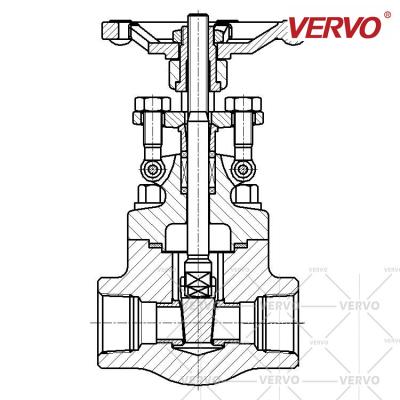 Cina L'api 602 1/2 Npt ha forgiato la valvola a saracinesca bronzea di alluminio d'acciaio Dn15 800lb in vendita