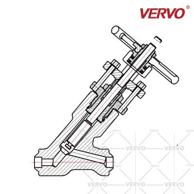 Cina Saldatura testa a testa autosigillante di globo F91 della valvola DN25 2500LB Y di pressione manuale a 1 pollici industriale del modello in vendita