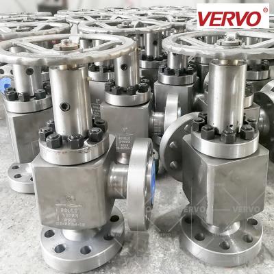 China Válvula de globo de alta pressão de aço forjada da flange de ângulo à venda