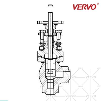 China 800LB Rod Angle Globe Valve lustrado elétrico à venda