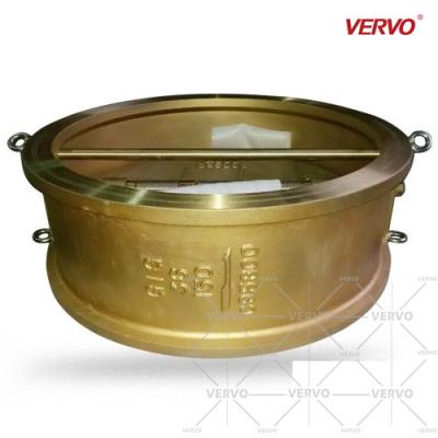 Cina il wafer doppio della valvola di ritenuta dell'acciaio fuso della valvola di ritenuta del piatto di 900mm 36Inch 150Lb non restituisce la valvola di ritenuta doppia del wafer del piatto di AL-BRONZE in vendita