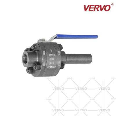 China O bocal lateral do NPT o macio do lado da válvula de bola uma do selo DN25 forjou a válvula de bola tipo projeto seguro de três partes do fogo de API608 à venda