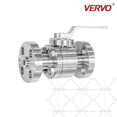 中国 2部分の球弁1/2inch API608が鋼球弁1500LBを弁RTJ造ったDN15は球高圧フランジを付けたようになるAPI608フランジを付けたようになった 販売のため