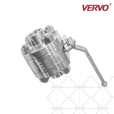 China Sich hin- und herbewegendes des Kugelkopf-DN25 2-teiliges Kugelventil 1inch, 800LB 1500LB, Kugelventil-Metall-Seat-Edelstahl-F51 volle Bohrung 2500LB zu verkaufen