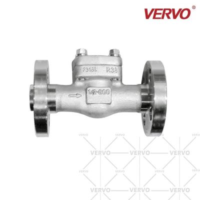 China A válvula de verificação do balanço API602 forjou a válvula de verificação de aço inoxidável de aço Dn25 600lb Rf flangeou tampa aparafusada forjou as válvulas de aço à venda