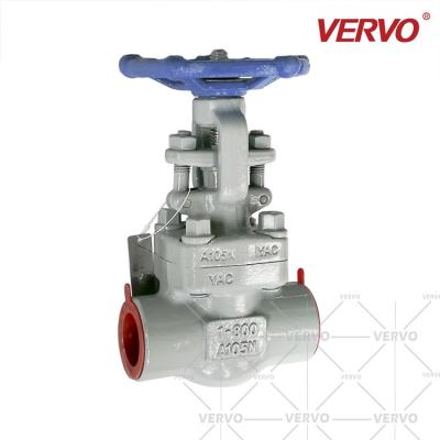 Cina Saldatura a 1,5 pollici d'acciaio forgiata A105 dell'incavo della valvola a saracinesca del dispositivo di tenuta a pressione 15mm 20mm A105N DN25 800lb in vendita
