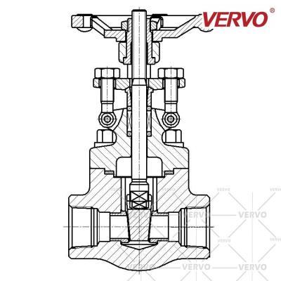 Cina Estremità filettata bronzea di alluminio B62 C95500 DN20 API602 della valvola a saracinesca in vendita