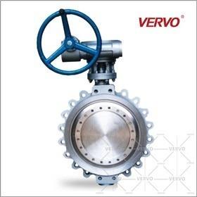 Cina Valvola a farfalla di derivazione tripla di derivazione tripla della valvola a farfalla dell'ansa a 16 pollici API609 150LB A351 Cf8m 150Lb 400mm PTFE Seat in vendita