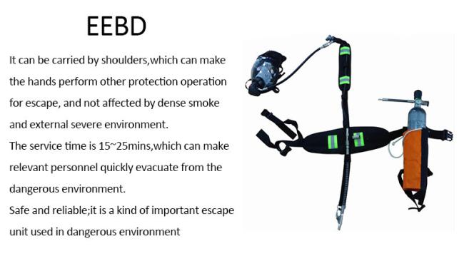 High Pressure Emergency Breathing Device Eebd for Escape Only