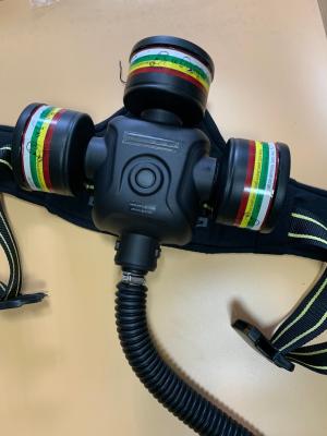 China Personalización Nomex Mascarilla de filtro de aire con batería con ventilador en venta