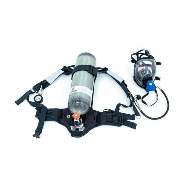 Quality Comfortable 3L SCBA Full Face Mask With Digital Display Pressure Gauge for sale