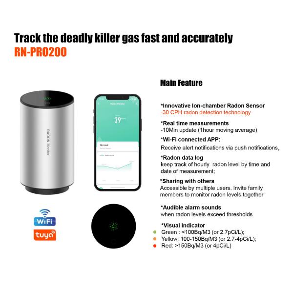 Quality Advanced Pulsed Ion Chamber Technology for Precise Radon Detection Home and for sale