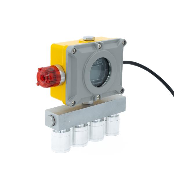 Quality Industrial Online Wall Mount Gas Leak Detector 4-20mA Oxygen Analyzer for sale