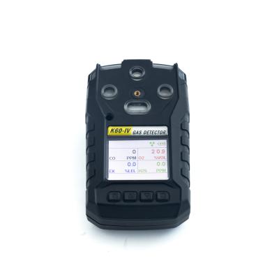 China IECEx ATEX Certified 4-in-1 Portable Multi Gas Detector O2 CO H2S LEL Combustible Explosion Proof Safety Monitor for sale