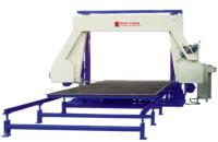China Horizontal Circle Sponge Foam Cutting Machine 6000mm Work Table Diameter 3-150mm Slice Thickness for sale