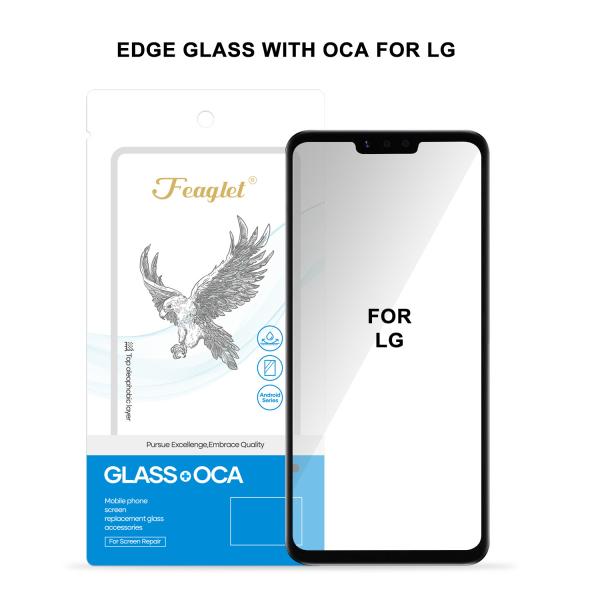 Quality RoHs ISO Phone Feaglet OCA Touch Glass For LG Straight Glass for sale