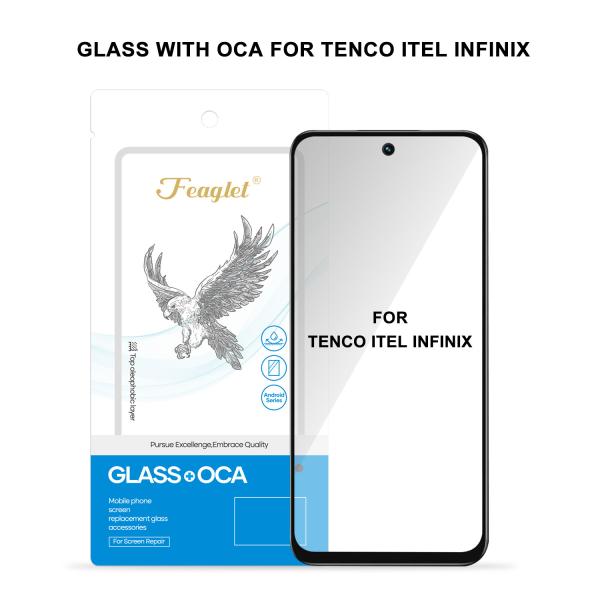 Quality Mobile Phone OCA Glass OCA Touch Glass For TENCO ITEL INFINIX for sale