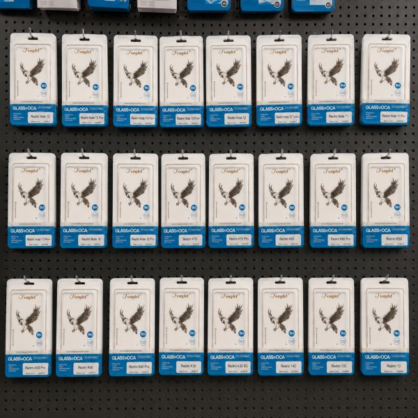 Quality Feaglet REDMI Straight Glass With OCA Xiaomi Phone Front Cover OCA Note13 4g 10 4g 14C (with Hole Or No Hole) for sale