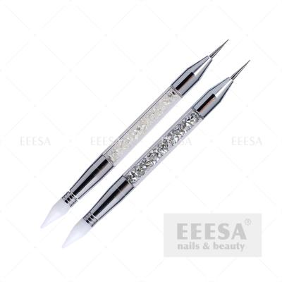 China Dual Ended DIY Nail Dotting Tools Clear Rhinestone Studs Picking for sale
