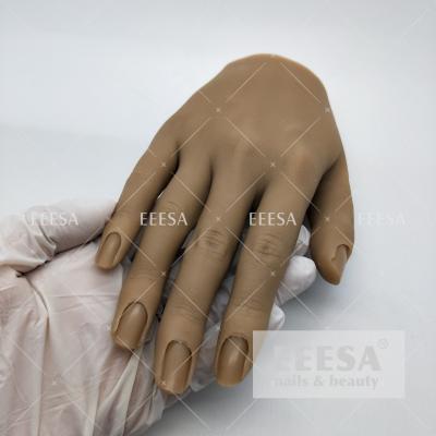 China Movable Artificial To Do Nail Art Training Practice Silicon Model Hand for sale