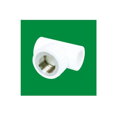 China Wholesale PPR Pipe Fittings Internal Wire Pipe Tee Support Customization For Residential Building for sale
