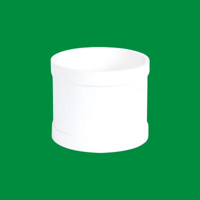 China Customized Sewerage PVC Pipe Fittings DN200mm U PVC Coupling Heat Resistance for sale