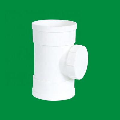 China Pvc Drainage Pipe Tee Fittings/50mm Pvc Three-way Drainage Pipe Fittings for sale