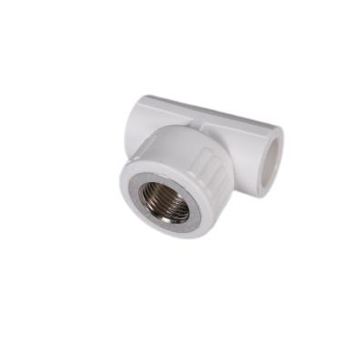 China Full PPR Pipe Size Plastic Water Tube PN25 Thread Adapter Elbow PPR Pipe Fittings for sale