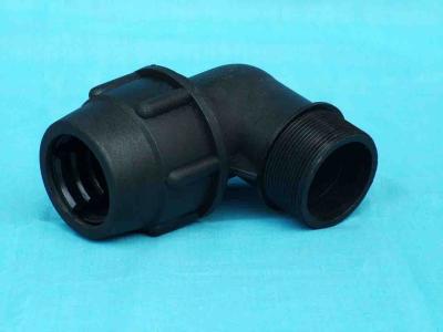 China High Quality Black PE Pipe Fittings Corrosion Resistant Polyethylene Water Pipe Fittings for sale
