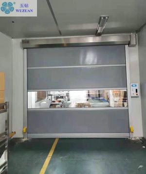 China Rolling van de het Blind Industriële Trekkracht van het Rolop een hoger niveau weergeven van de het Koord Snelle Actie de Hoge snelheidsdeur van pvc Te koop