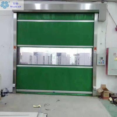 Cina Rotolo di rotolamento del rullo sulla porta rapida di alta velocità del PVC di azione del cavo industriale di tirata dell'otturatore in vendita