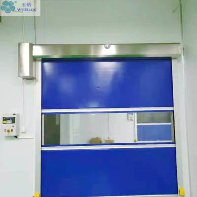 Cina Rotolo di rotolamento del rullo sulla porta rapida di alta velocità del PVC di azione del cavo industriale di tirata dell'otturatore in vendita
