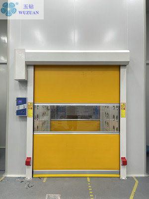 China Europese Norm die goed pvc-de Rolling shutterdeur van de Hoge snelheidsradar met Visueel Venster verzegelt Te koop