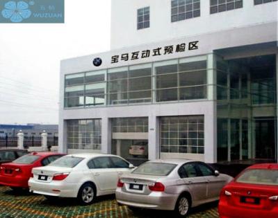 Cina Porte di vetro del garage del pannello della ferrovia 4000mm della lega di alluminio 4m ampie in vendita