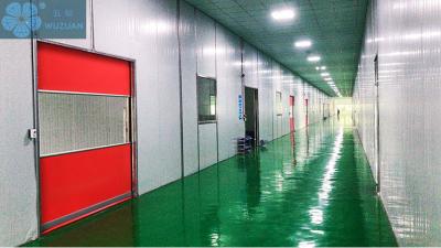 Cina Porte industriali ad alta velocità d'acciaio rosse di 2m/S 2mm in vendita